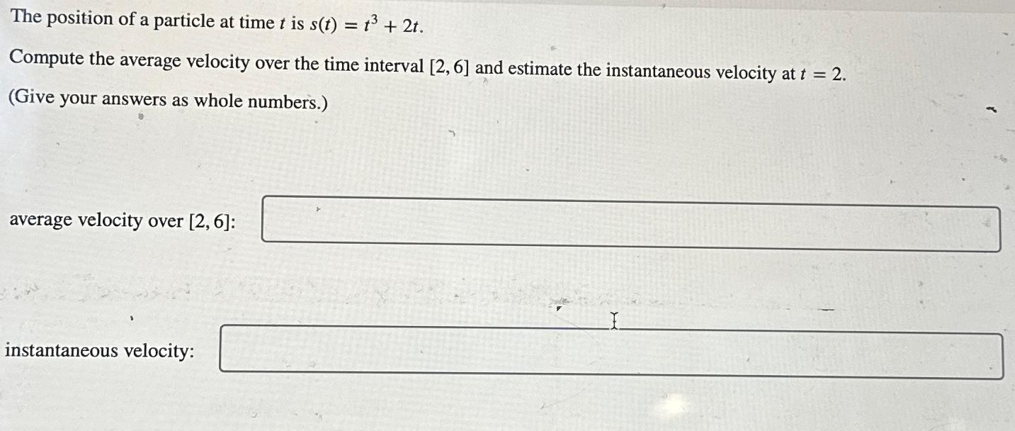 Solved The position of a particle at time t ﻿is | Chegg.com