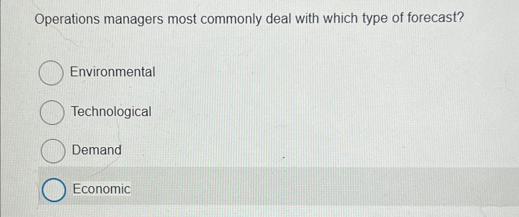 Solved Operations managers most commonly deal with which | Chegg.com