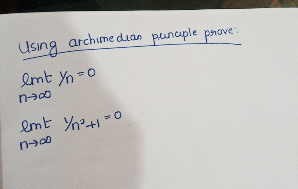 Solved Using archimedian puncuple | Chegg.com