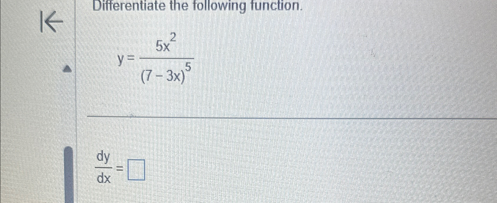 Solved Differentiate the following | Chegg.com