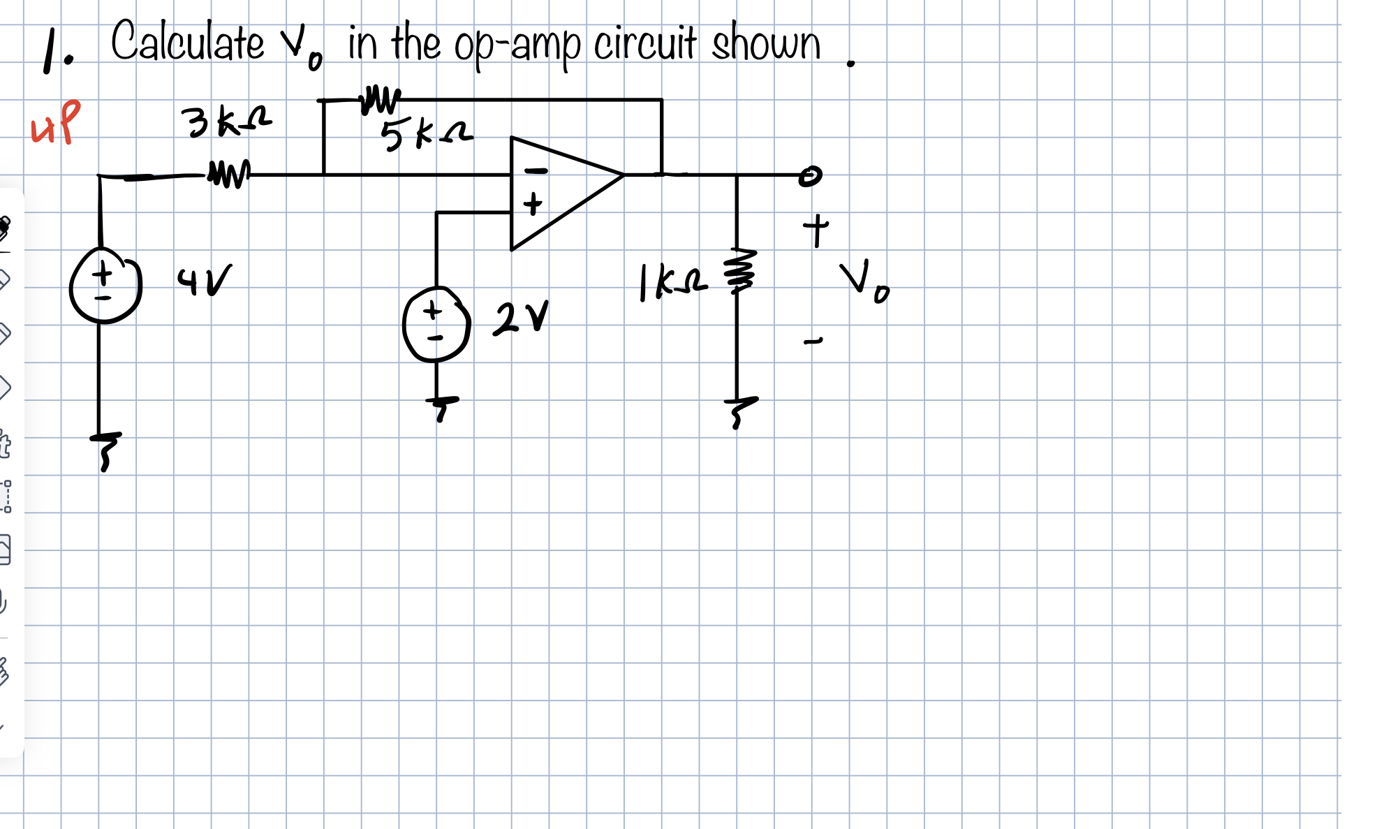 Solved Calculate v0 ﻿in the op-amp circuit shown. | Chegg.com