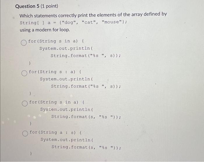 Solved The method greeter is defined like this: public | Chegg.com
