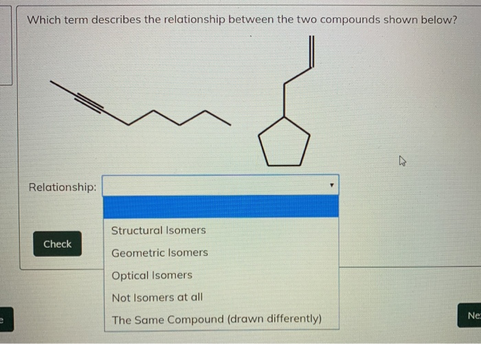 Solved Which term describes the relationship between the two | Chegg.com