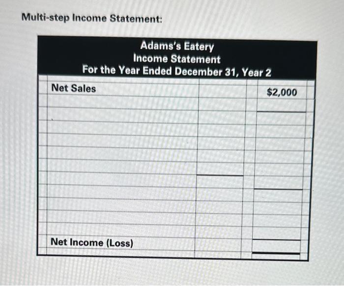 Solved Exercise 4-14B Single-step and multistep income | Chegg.com