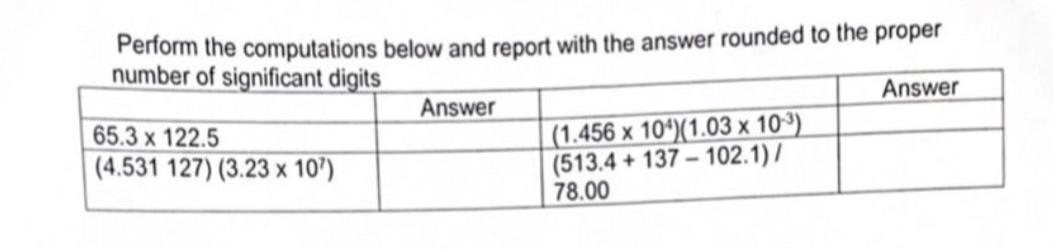 Solved Perform the computations below and report with the | Chegg.com