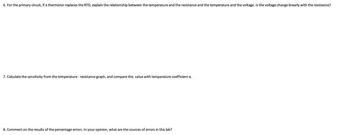 Solved Measurement of RTD sensor Objective The objective of | Chegg.com