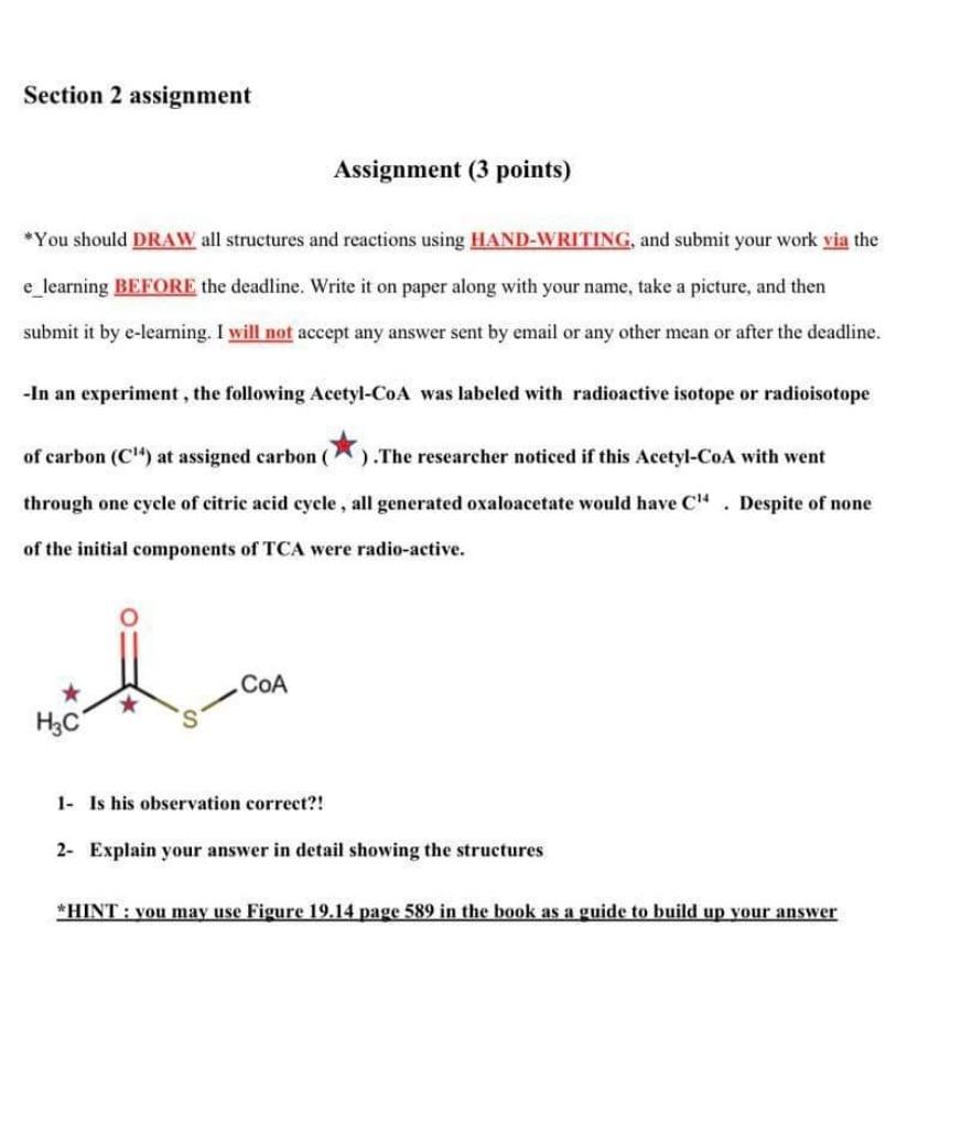 Solved Section 2 assignment Assignment (3 points) *You | Chegg.com