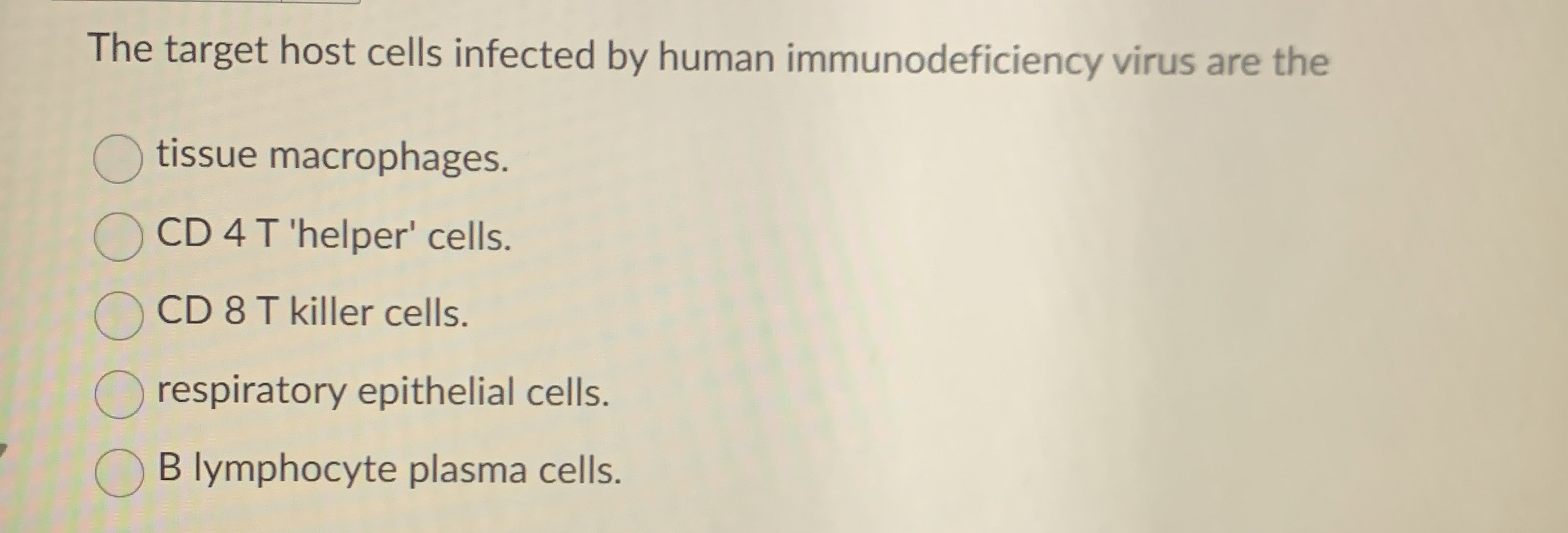 Solved The target host cells infected by human | Chegg.com