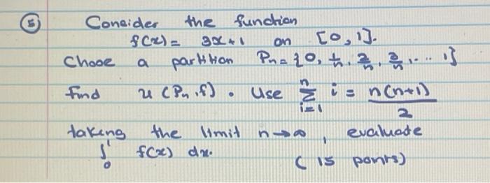 Solved Consider The Function F X 3x 1 On [0 1] Chooe A
