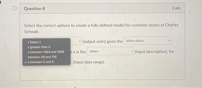 Solved Select the correct options to create a fully defined | Chegg.com