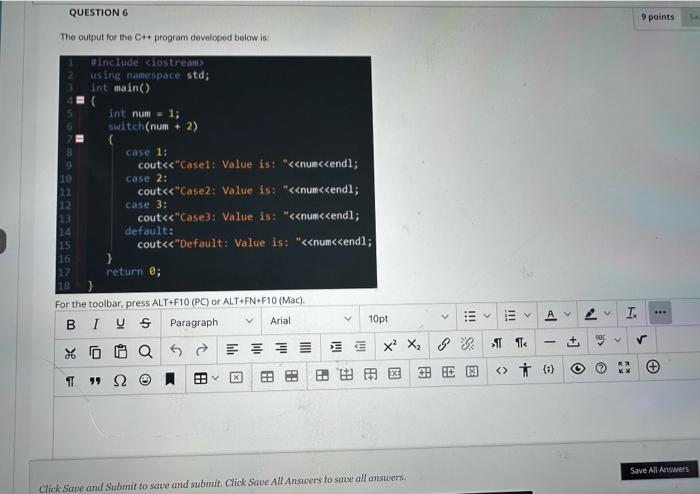 Solved Analyze the C++ program demonstrated below: The | Chegg.com