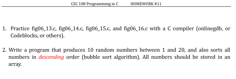 Solved 1. ﻿Practice fig06_13.c, ﻿fig06_14.c, ﻿fig06_15.c, | Chegg.com