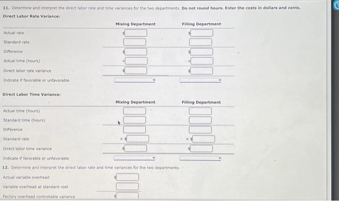 Solved 11. Determine and interpret the direct labor rete and | Chegg.com