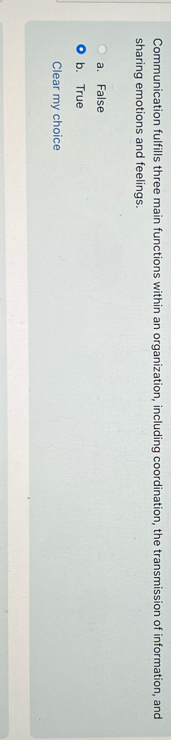 Solved Communication fulfills three main functions within an | Chegg.com
