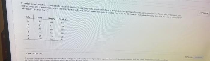 Solved participervis cere sticheva whe QUESTION 29 | Chegg.com