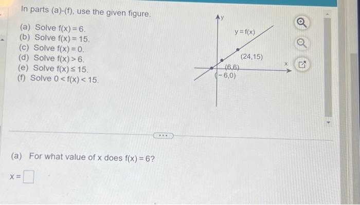 Solved In parts (a)-(f), use the given figure. (a) Solve | Chegg.com