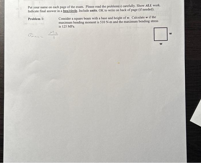 Solved I cannot find w. ﻿Please solve for w | Chegg.com