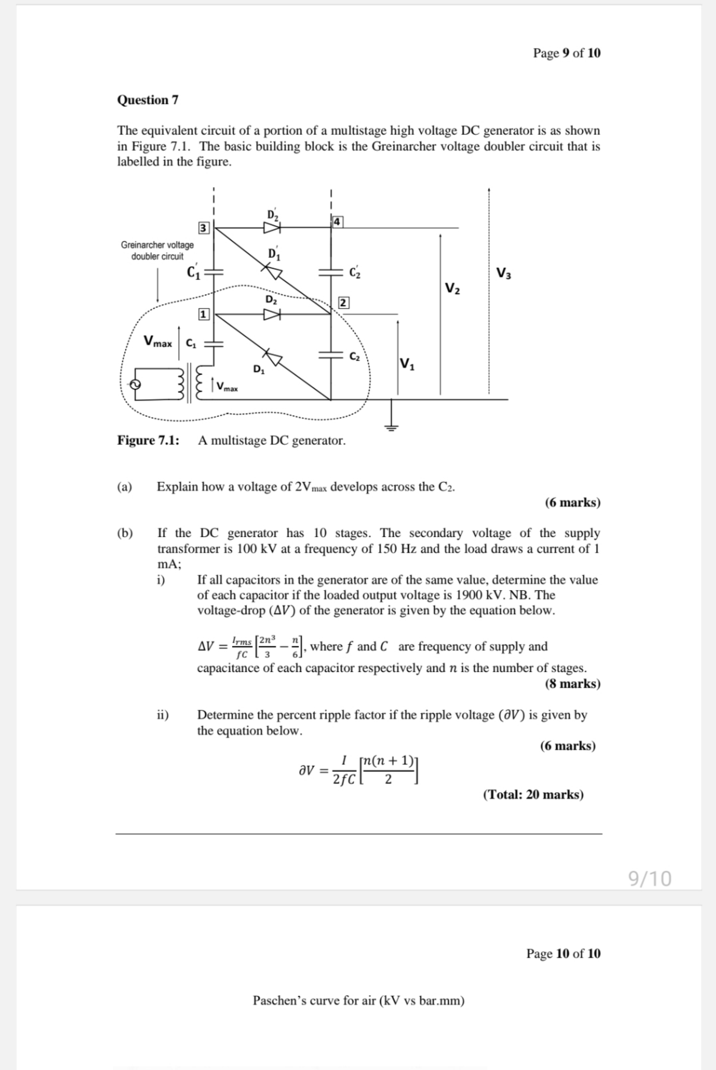 Solved Question 7The equivalent circuit of a portion of a | Chegg.com