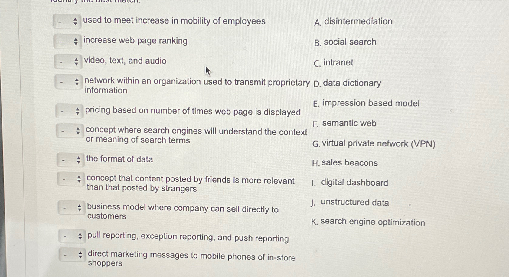 Solved used to meet increase in mobility of employeesA. | Chegg.com