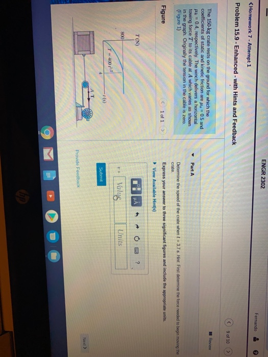Solved ENGR 2302 Fernando & | Chegg.com