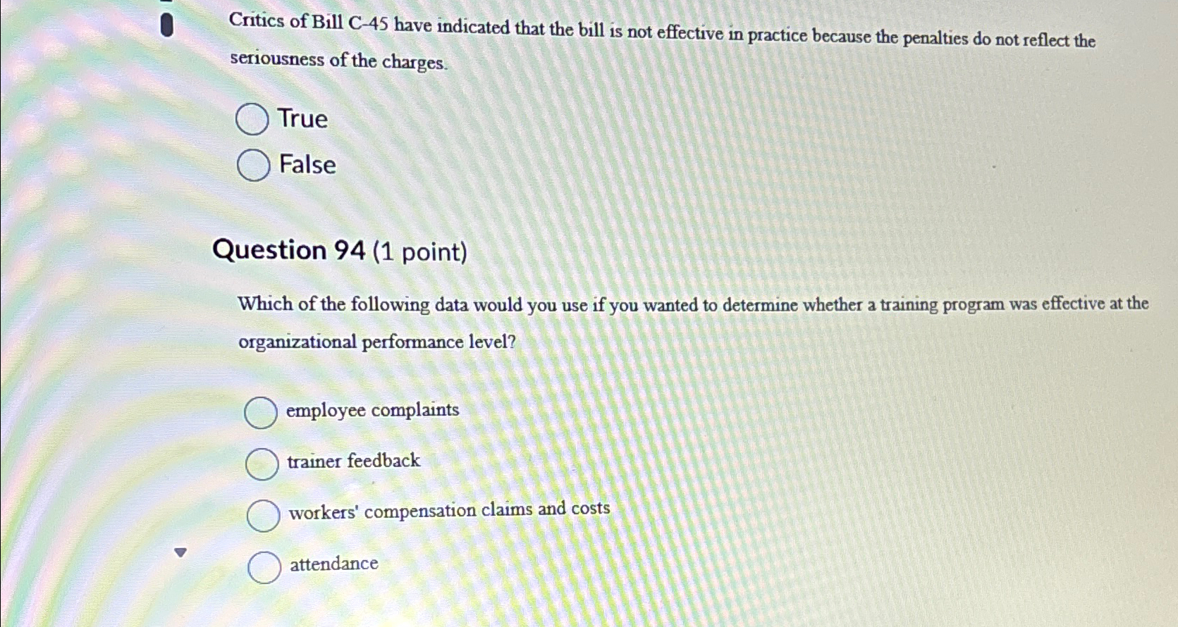 Solved Critics of Bill C-45 ﻿have indicated that the bill is | Chegg.com