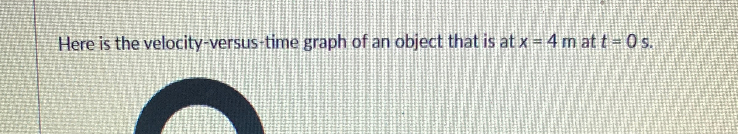 Solved Here is the velocity-versus-time graph of an object | Chegg.com