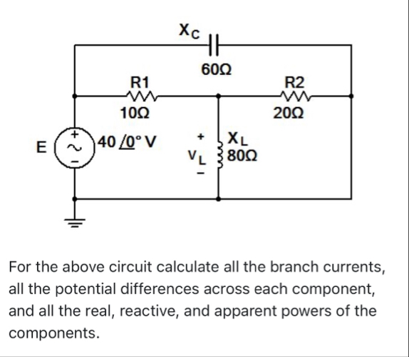 For the above circuit calculate all the branch | Chegg.com