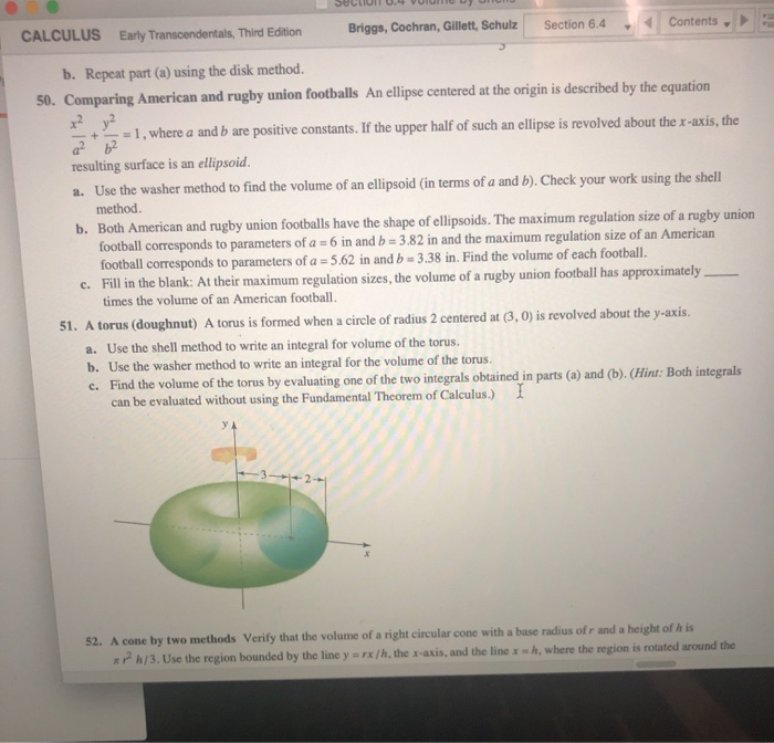 Solved CALCULUS Early Transcendentals, Third Edition Briggs, | Chegg.com