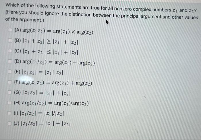 Solved Which of the following statements are true for all | Chegg.com