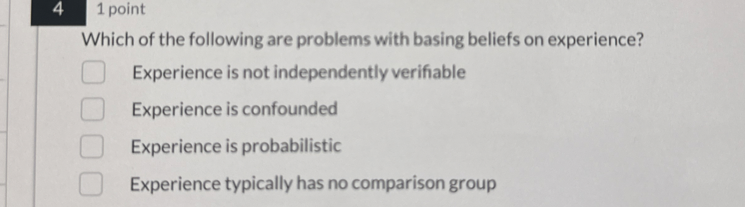 Solved 41 ﻿pointWhich of the following are problems with | Chegg.com