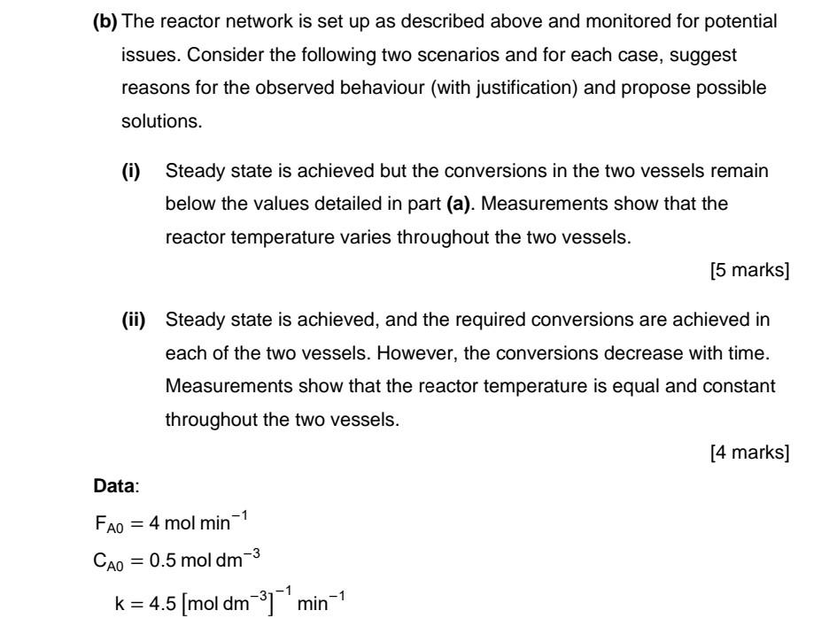Solved Answer for a(i) is 91.6% and a(ii) is 57.69min or | Chegg.com