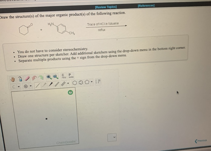 Solved [References [Review Toples) Draw the structure(s) of | Chegg.com