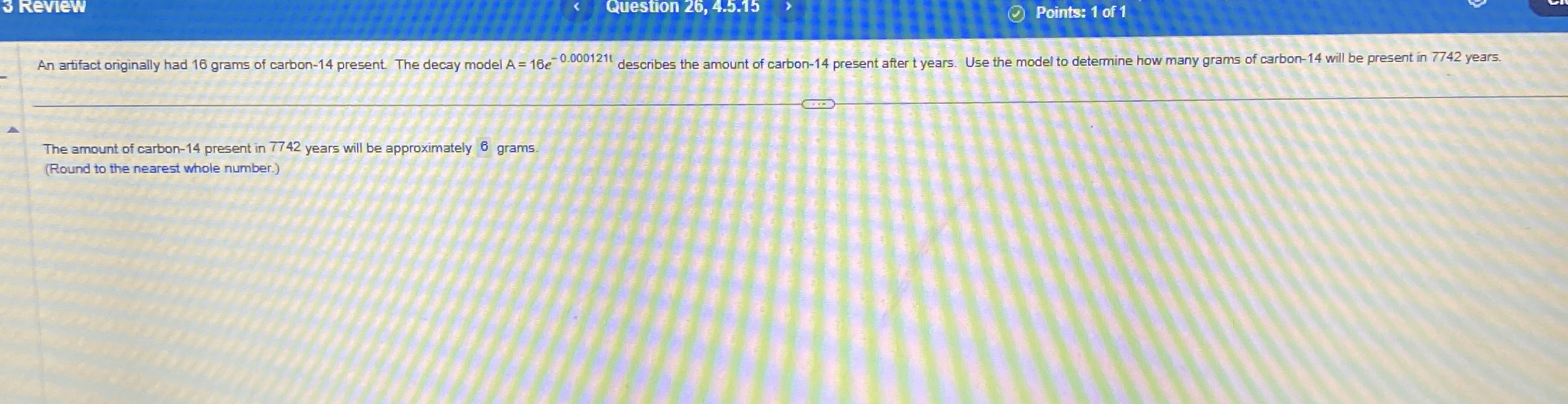 3 ReviewQuestion 26, 4.5.15Points: 1 of 1The amount | Chegg.com 3 ReviewQuestion 26, 4.5.15Points: 1 of 1The amount | Chegg.com