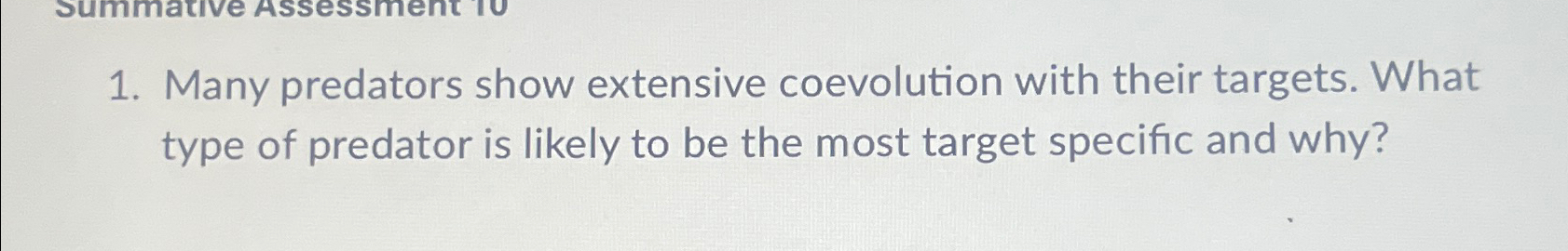 Solved Many insect predators show extensive coevolution with | Chegg.com