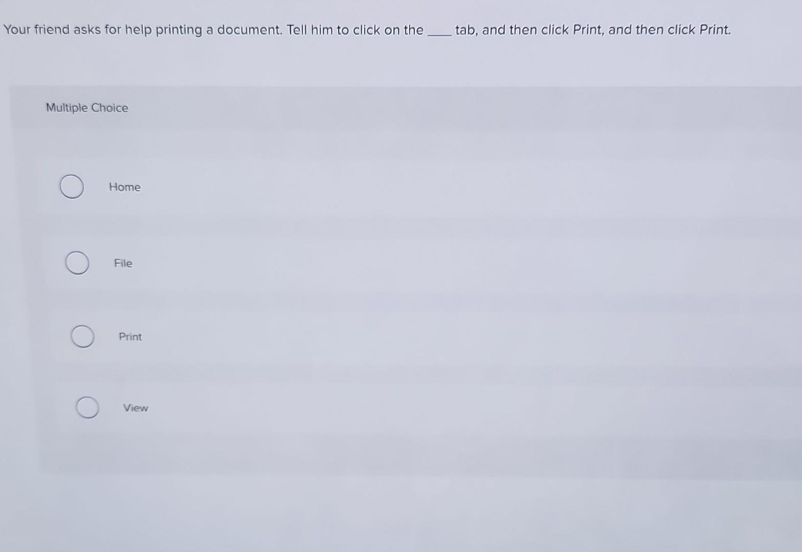 Solved Your friend asks for help printing a document. Tell | Chegg.com