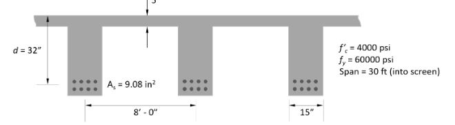 Solved Problem 1: Find phi Mn for a T beam in the floor | Chegg.com