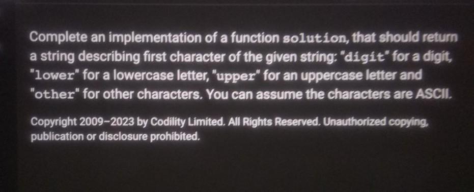 Solved Complete an implementation of a function solution, | Chegg.com