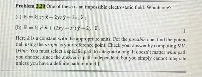 Solved Problem 2.20 One of these is an impossible | Chegg.com