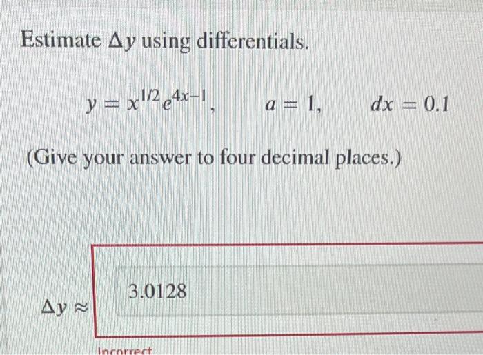 Solved Find the linearization of y=(1+9x)−1/2 at x=7. (Use | Chegg.com