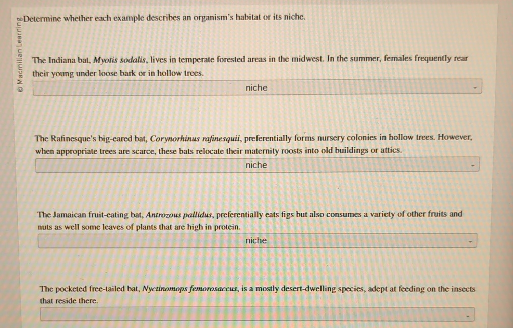 Solved Determine whether each example describes an | Chegg.com