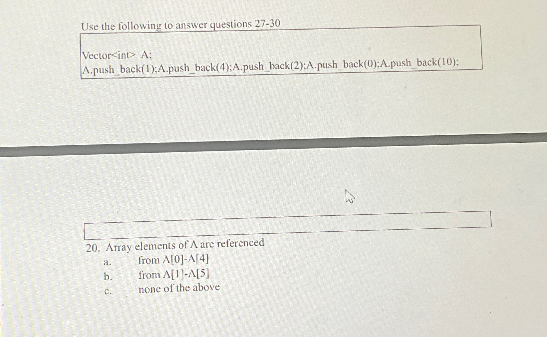 Use the following to answer questions | Chegg.com