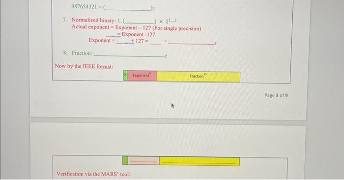Solved Your task: Convert by hand the number -987654321 into | Chegg.com