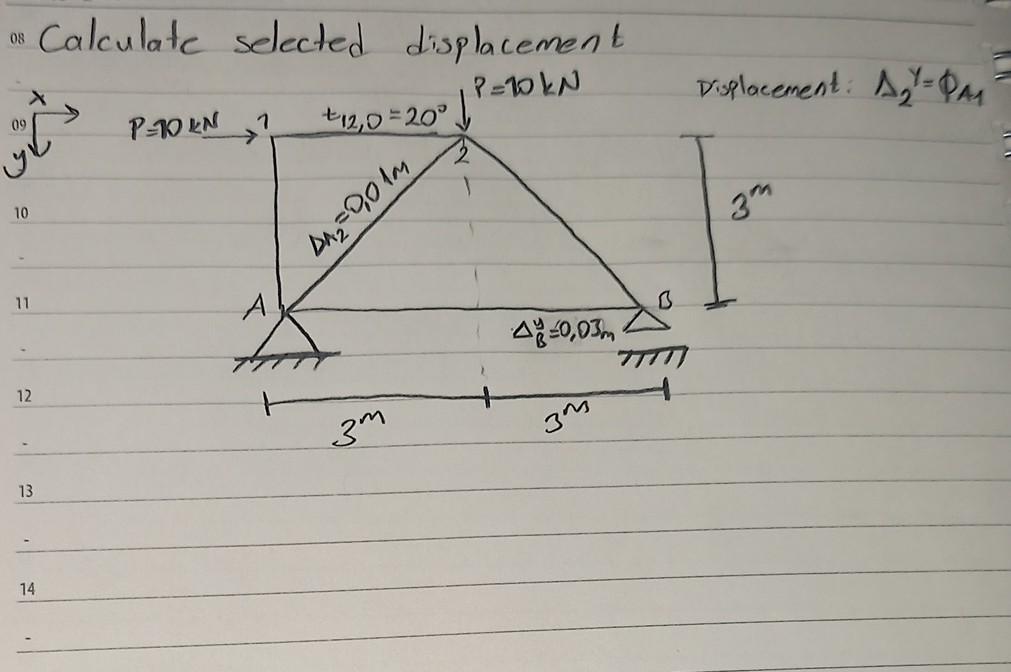 Solved "Calculate selected displacement | Chegg.com