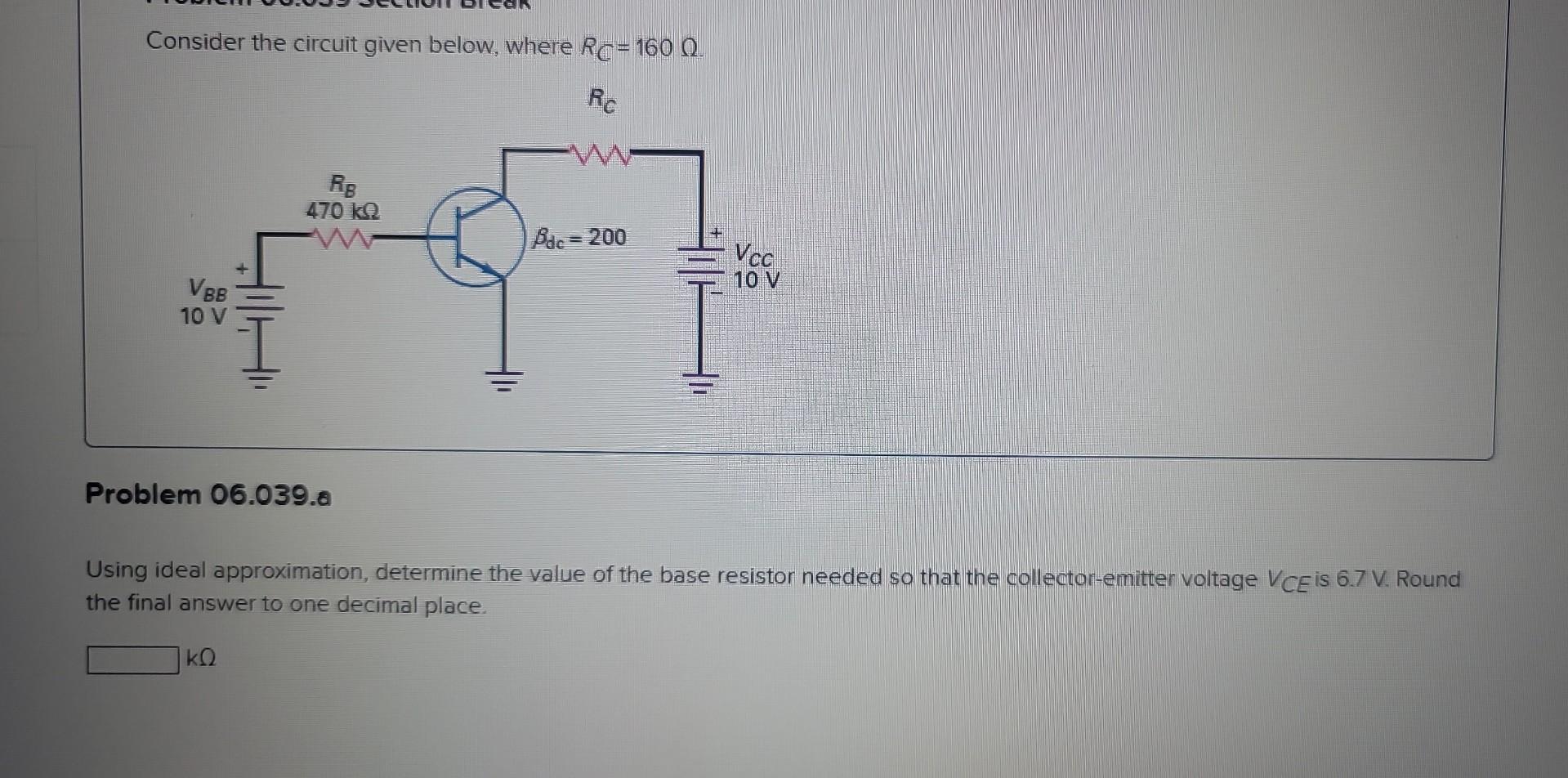Solved Consider the circuit given below. Problem 06.033.d | Chegg.com