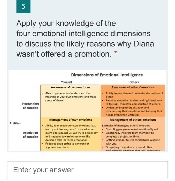 Solved Case study Part 1 CASE STUDY: DIANA'S DISAPPOINTMENT: | Chegg.com