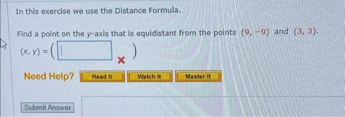 Solved In this exercise we use the Distance Formula. Find a | Chegg.com