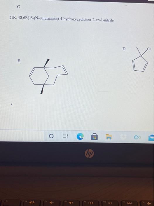Solved Name the drawing and/ or draw the stucture for the | Chegg.com
