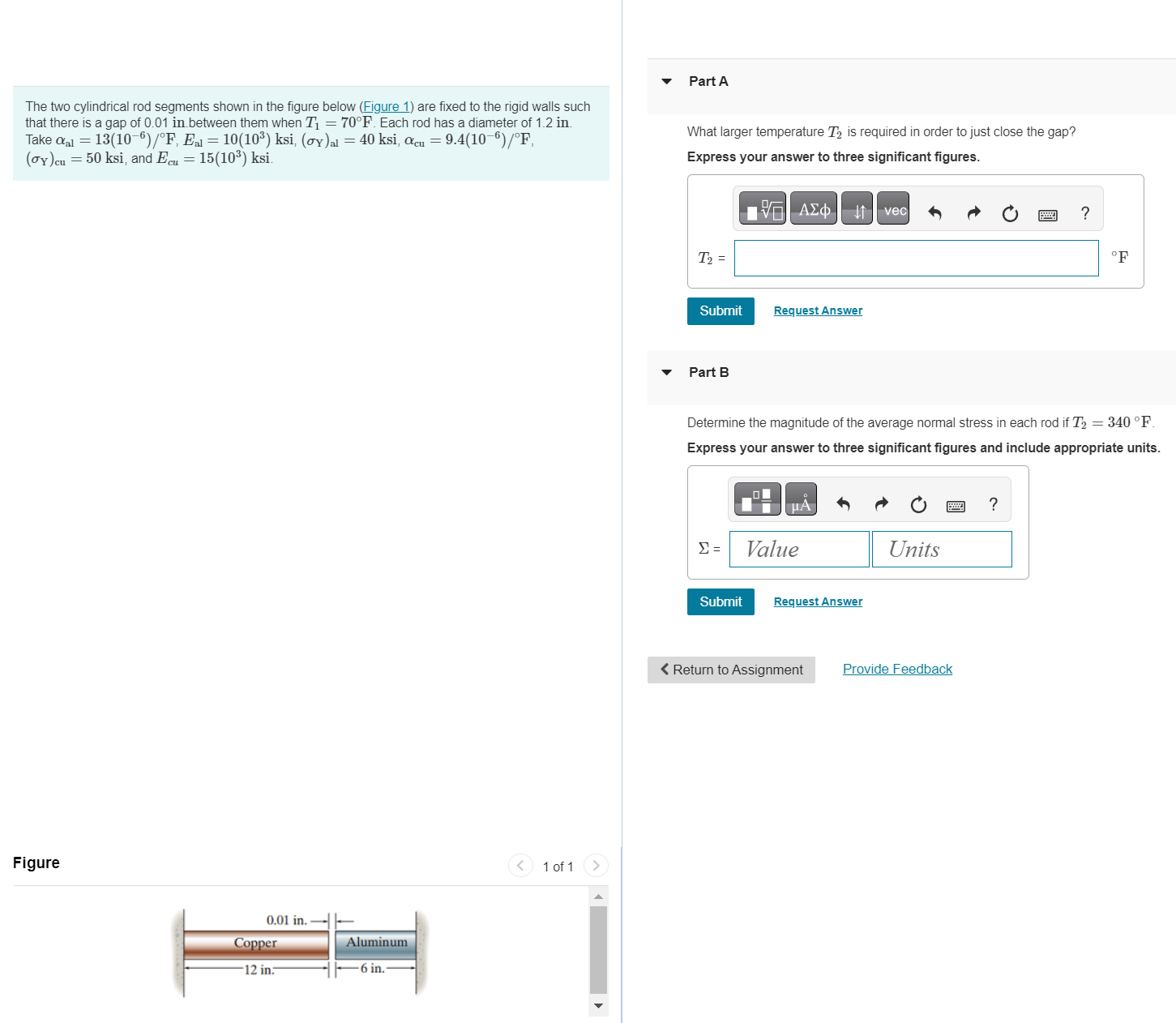 Solved The two cylindrical rod segments shown in the figure | Chegg.com