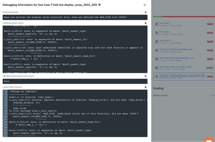hey i need help debugging a code for my assignment, | Chegg.com