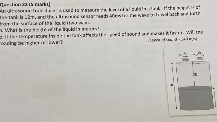 Solved Question 6 (5 marks) A temperature sensor has a range | Chegg.com
